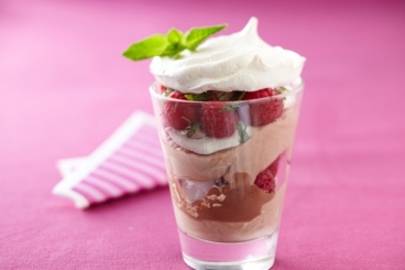 Chocolate Eton Mess Recipe with Minted Raspberries